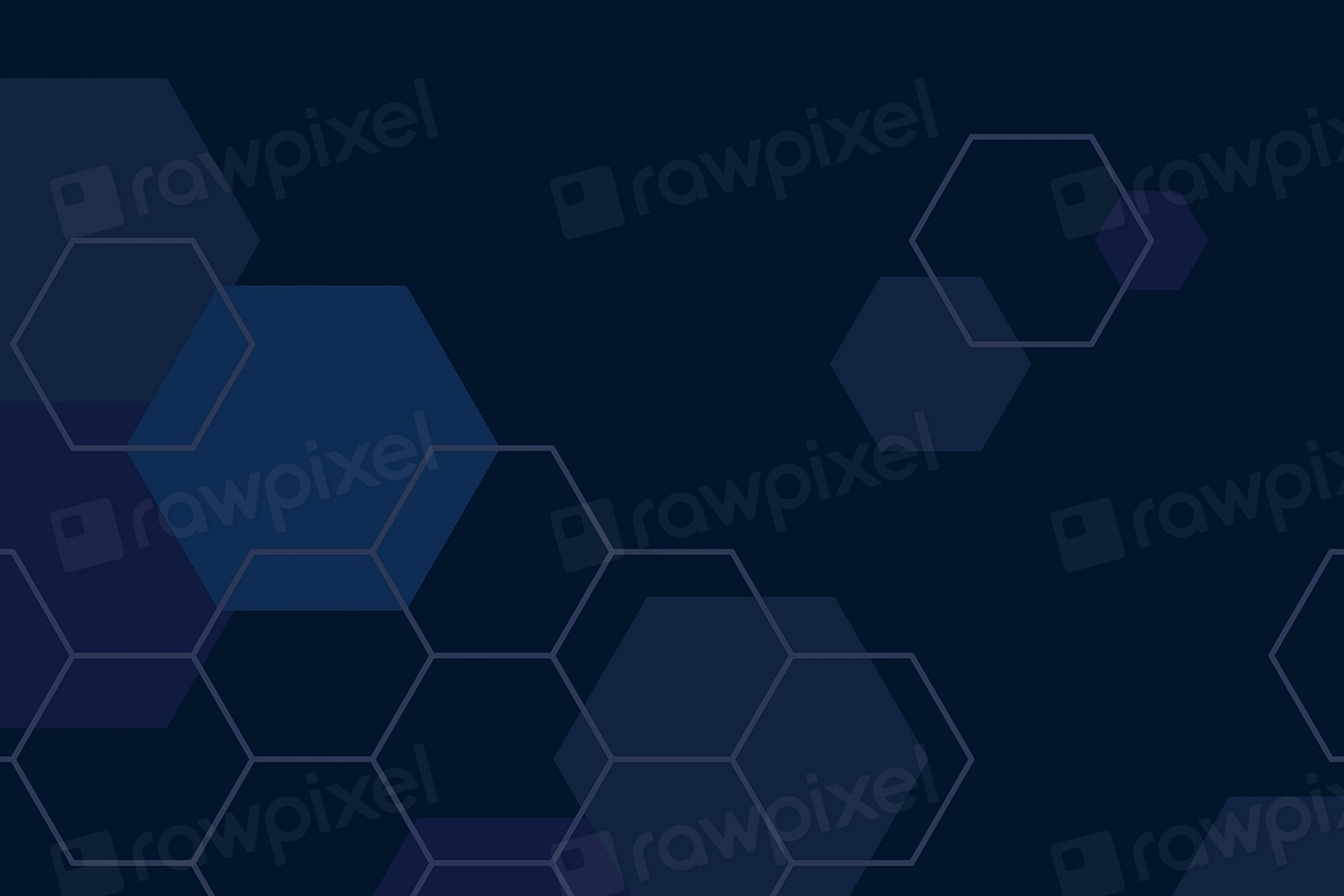Blue hexagon geometric pattern background | Premium Vector - rawpixel