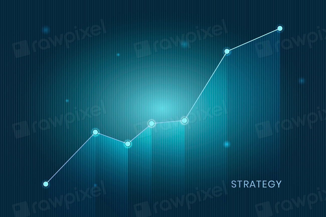 Blue business strategy growing graph | Premium Vector - rawpixel