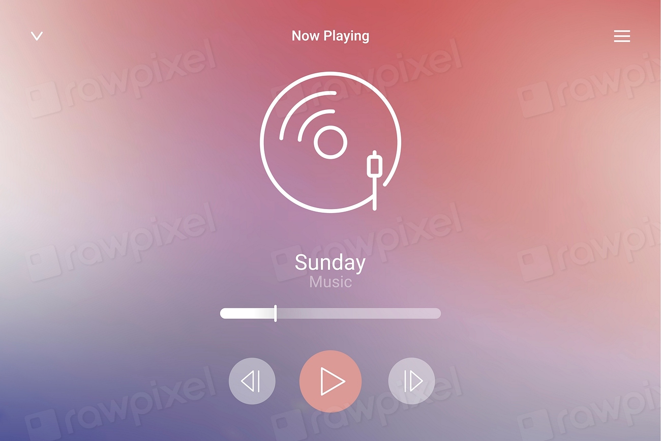 Digital music displayed screen vector | Premium Vector - rawpixel