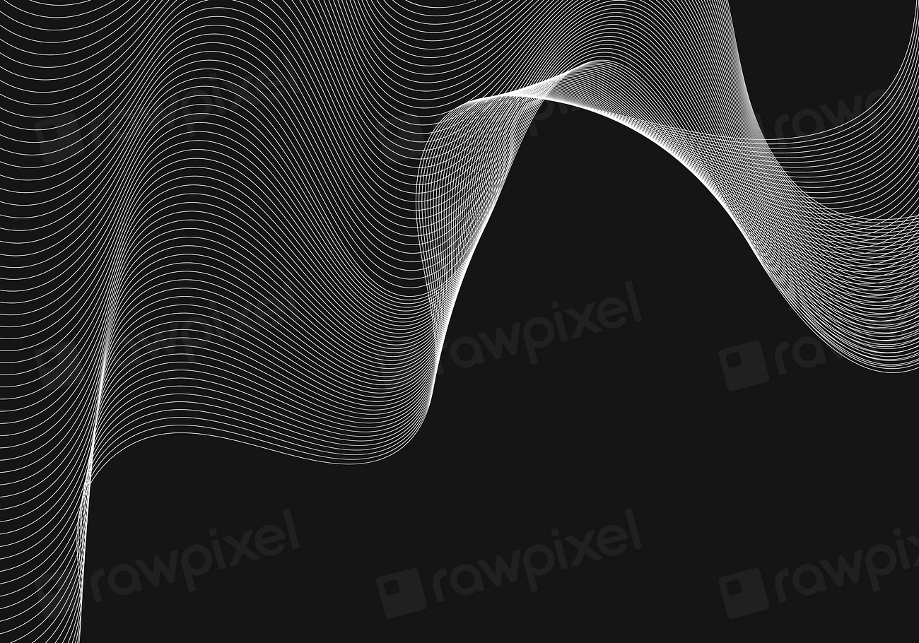 White moiré wave black background | Premium Vector - rawpixel