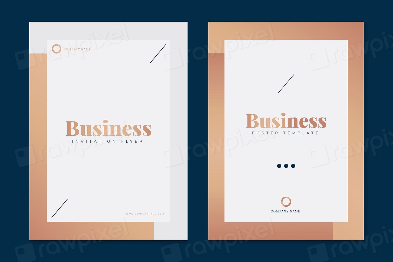 Business invitation flyer template vector | Free Vector - rawpixel