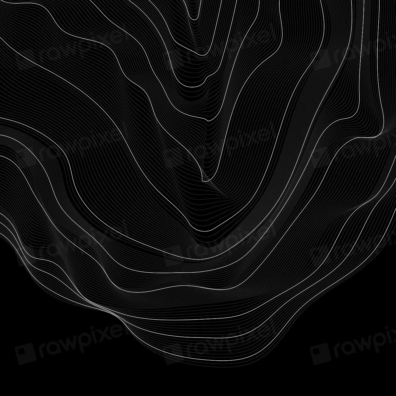 Black white abstract map contour | Premium Vector - rawpixel