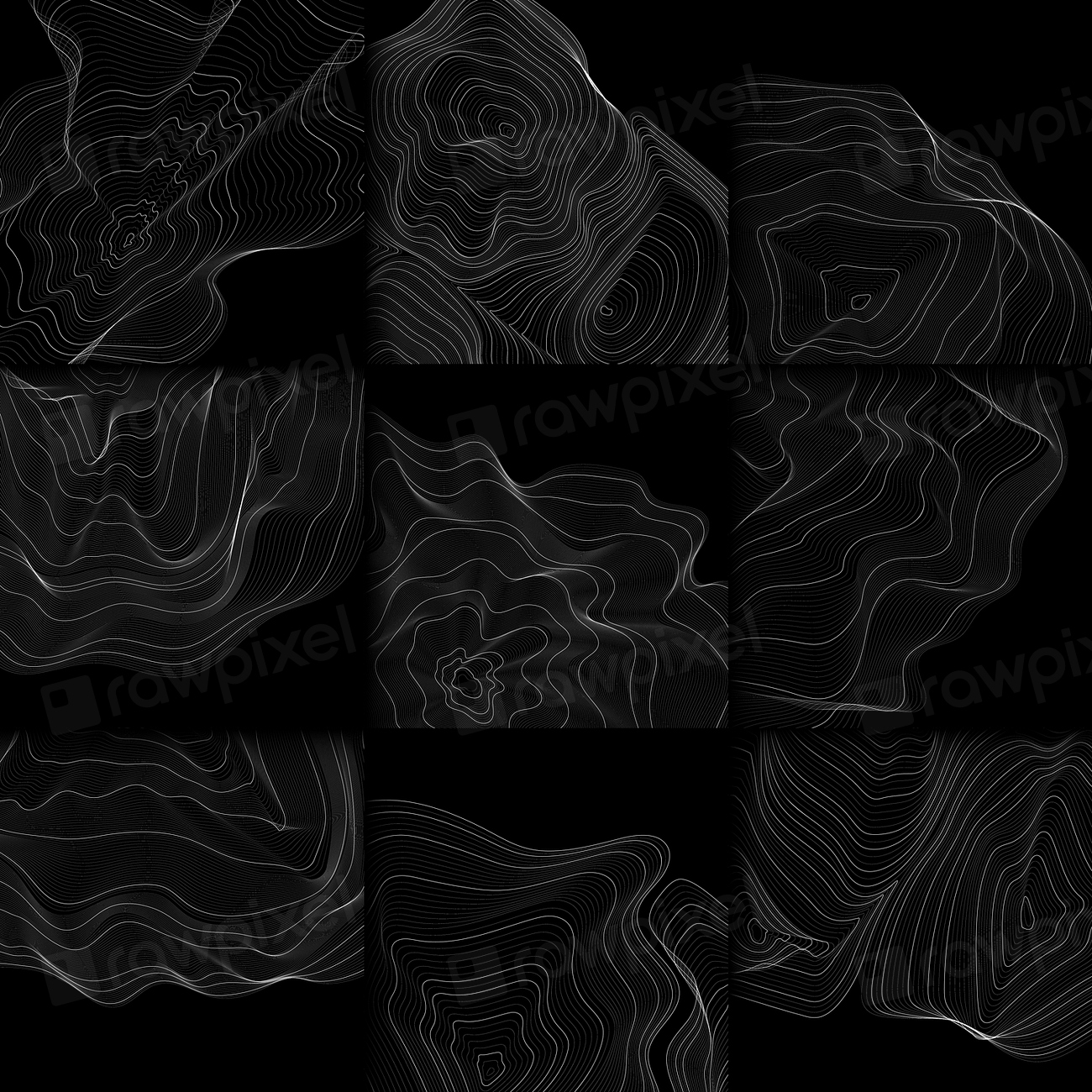 Black and white abstract map | Premium Vector - rawpixel