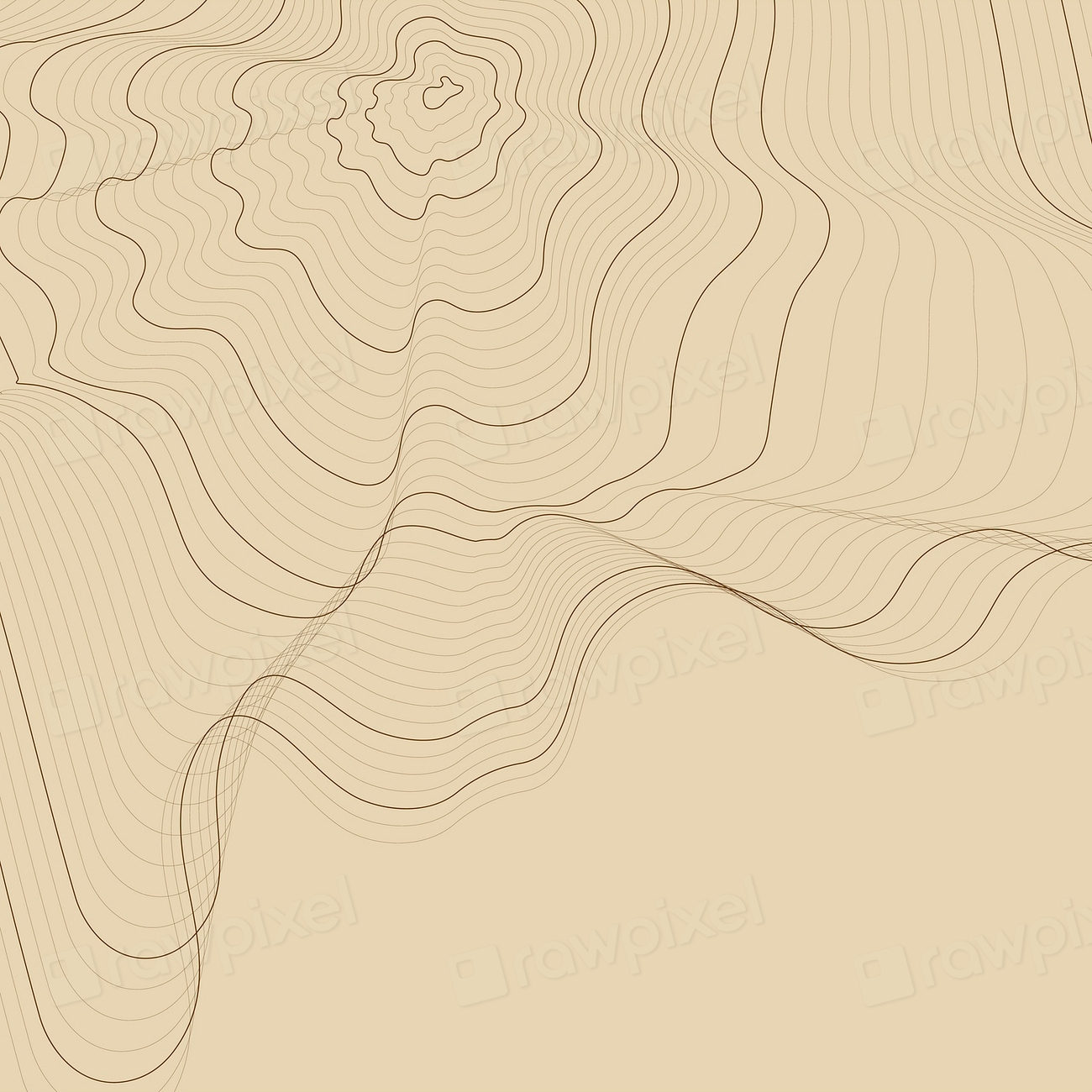 Brown abstract map contour lines | Premium Vector - rawpixel
