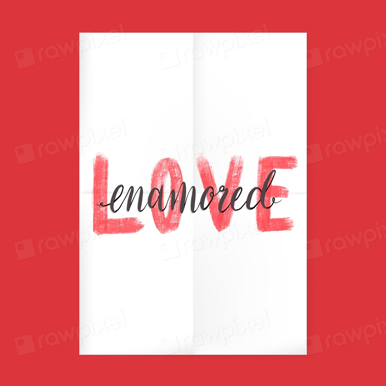Love enamored Valentines card design | Premium Vector - rawpixel