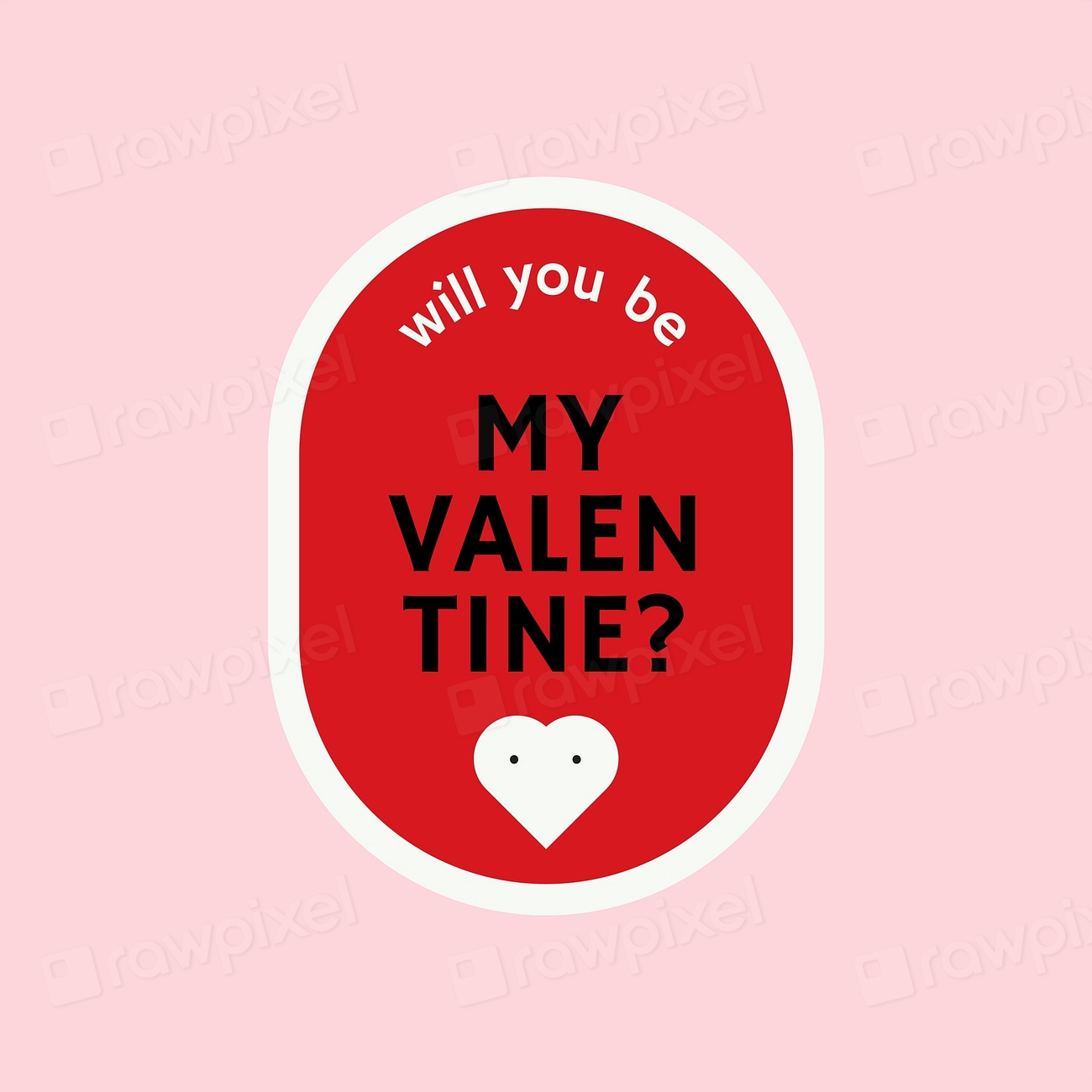 Will you be my valentine | Free Vector - rawpixel