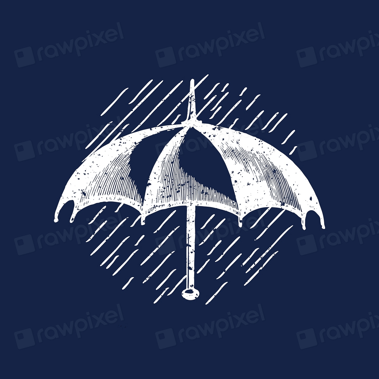 Umbrella rain badge vector | Premium Vector - rawpixel