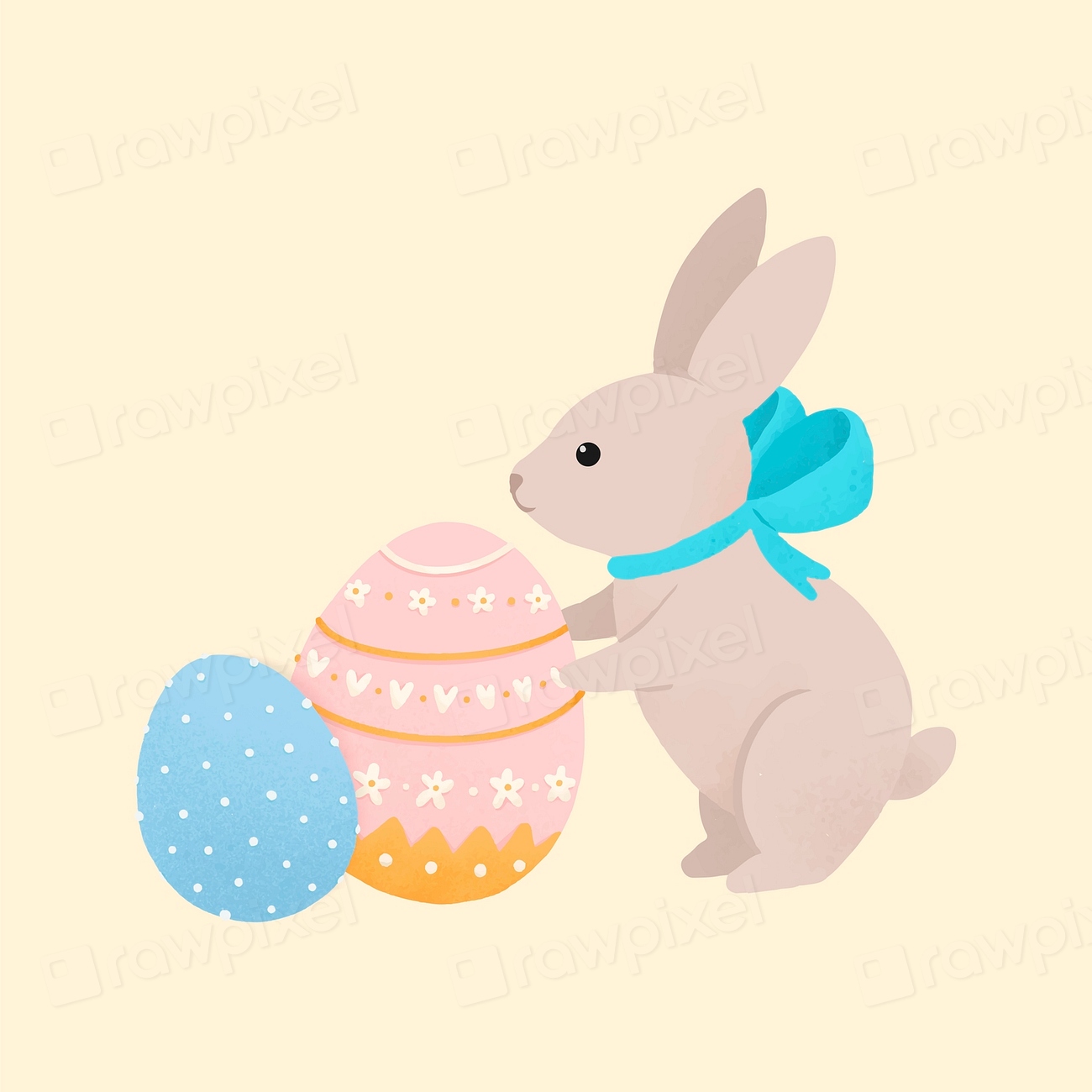 Happy Easter 2019 background vector | Premium Vector Illustration - rawpixel