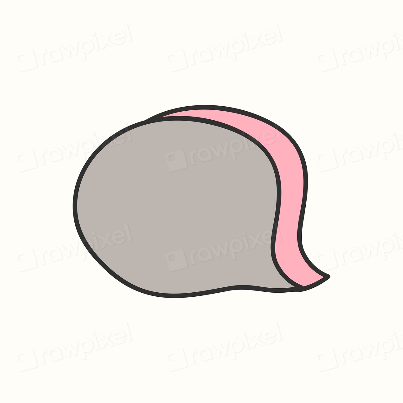 Gray speech bubble icon vector | Premium Vector - rawpixel