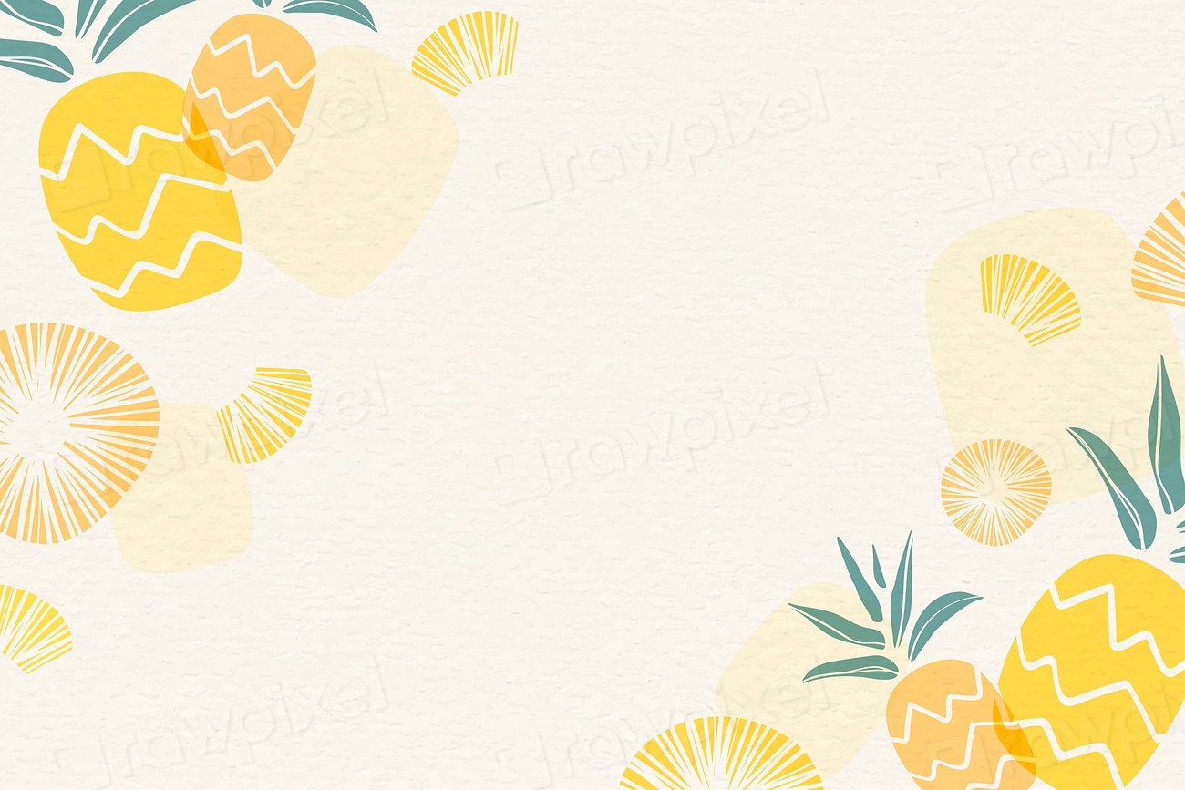 Pineapple patterned background design space | Premium Vector - rawpixel