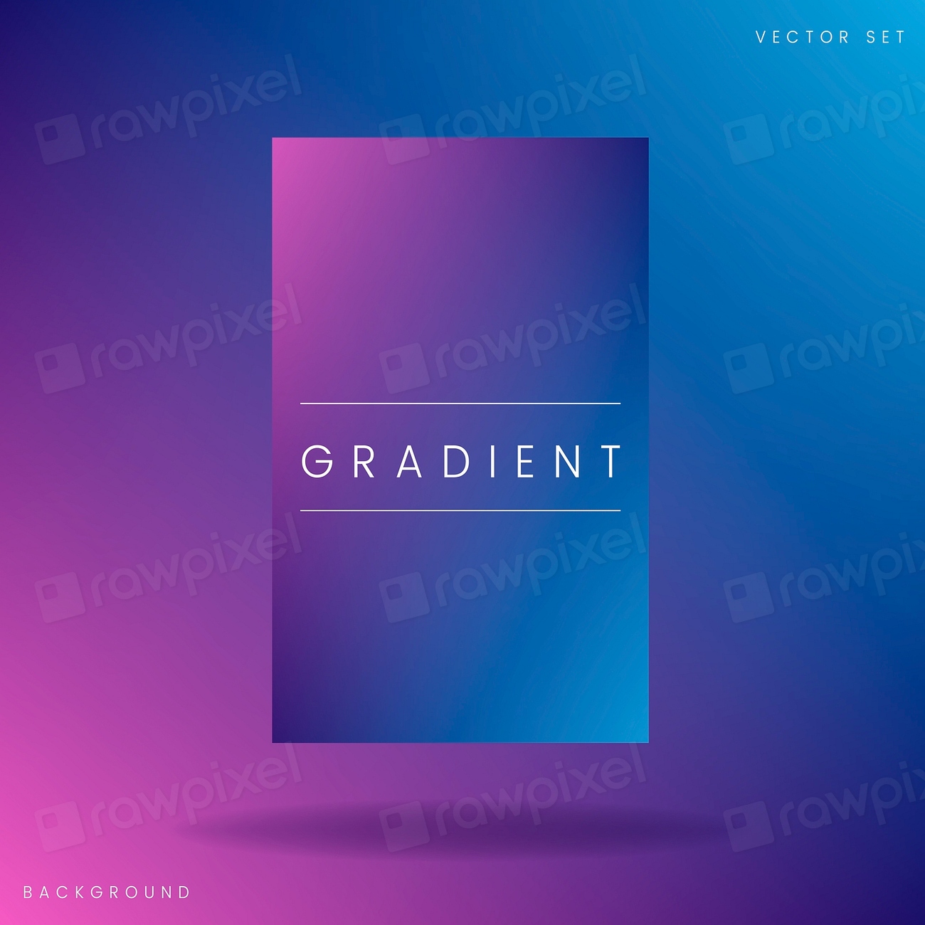 Blue gradient poster template vector | Premium Vector - rawpixel