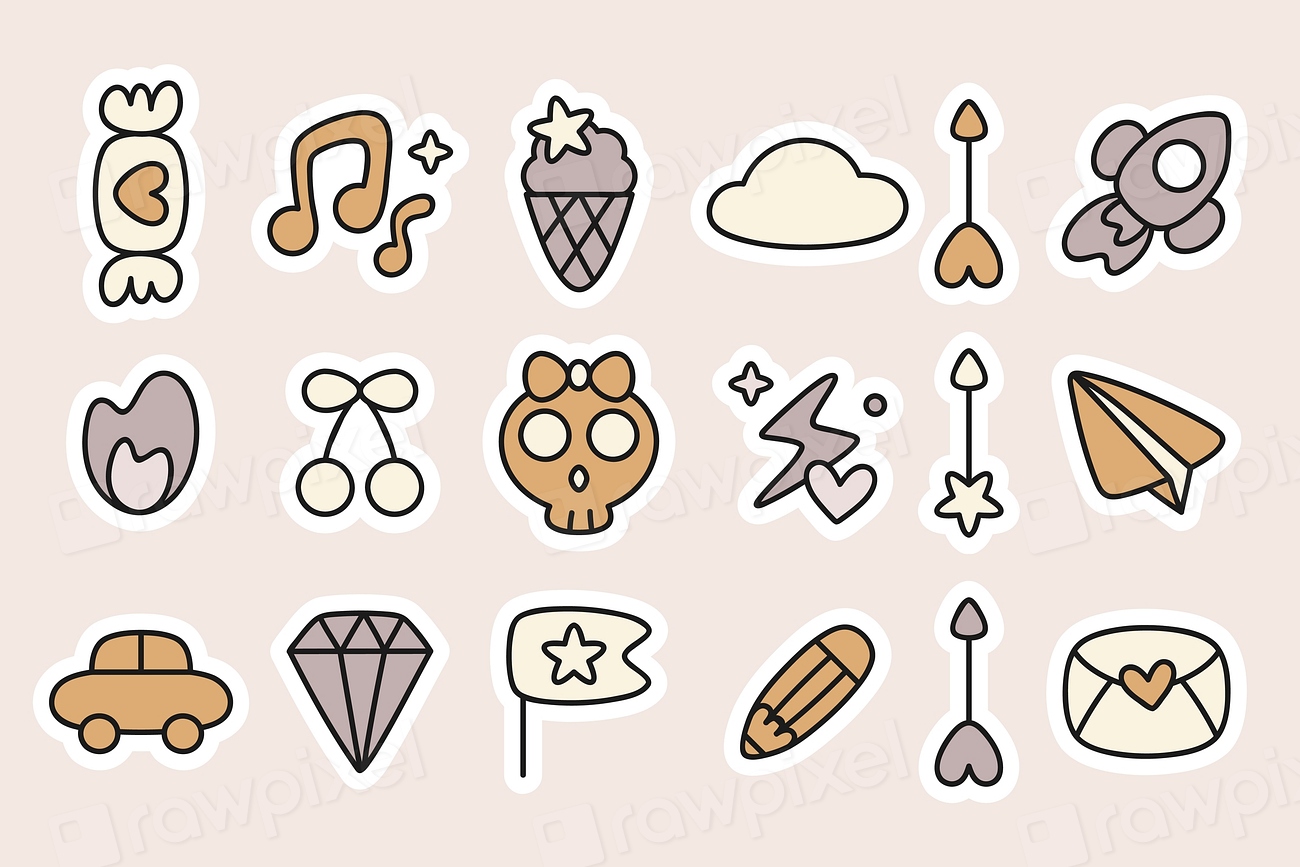 Cute planner sticker vector collection | Premium Vector - rawpixel