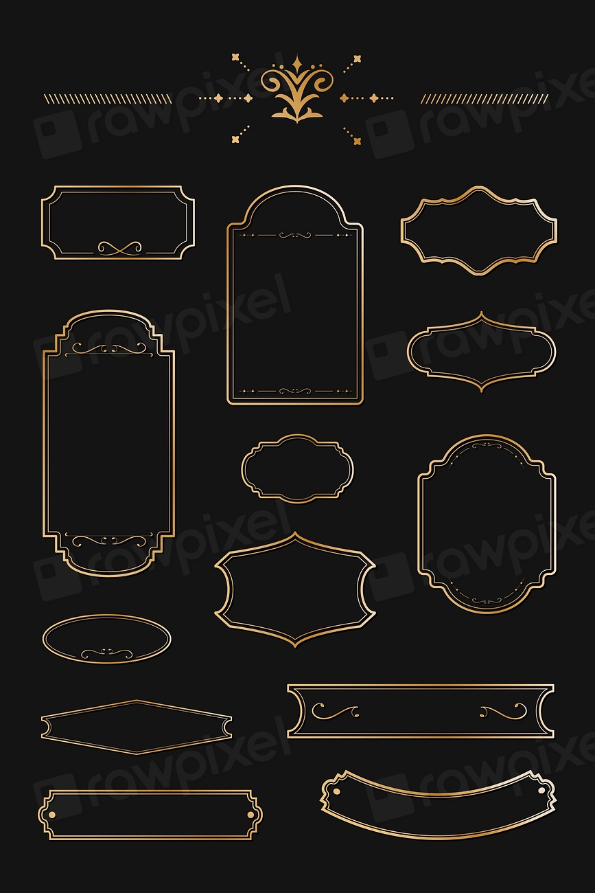 Vintage gold badge template vector | Premium Vector - rawpixel