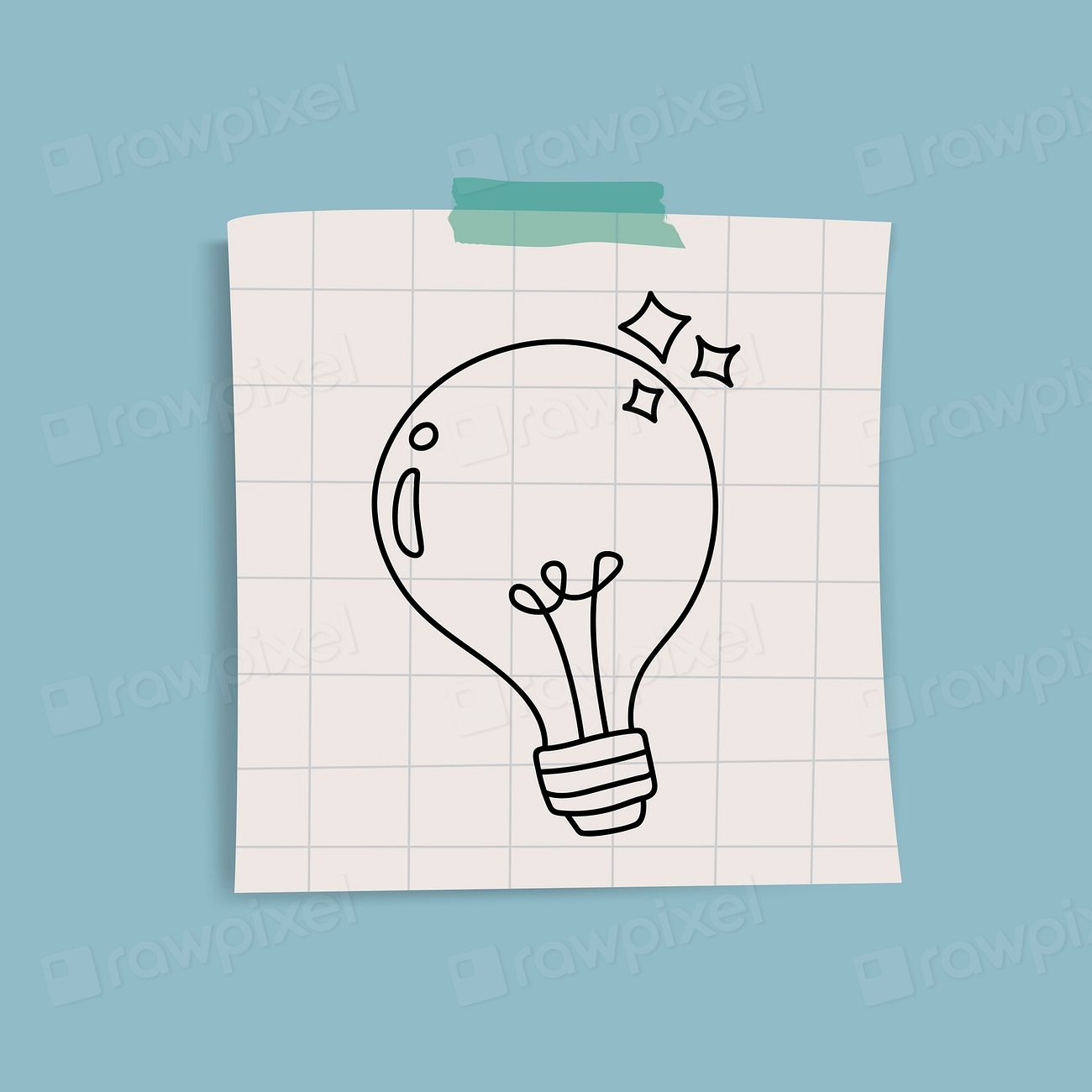 Creative light bulb doodle vector | Premium Vector - rawpixel