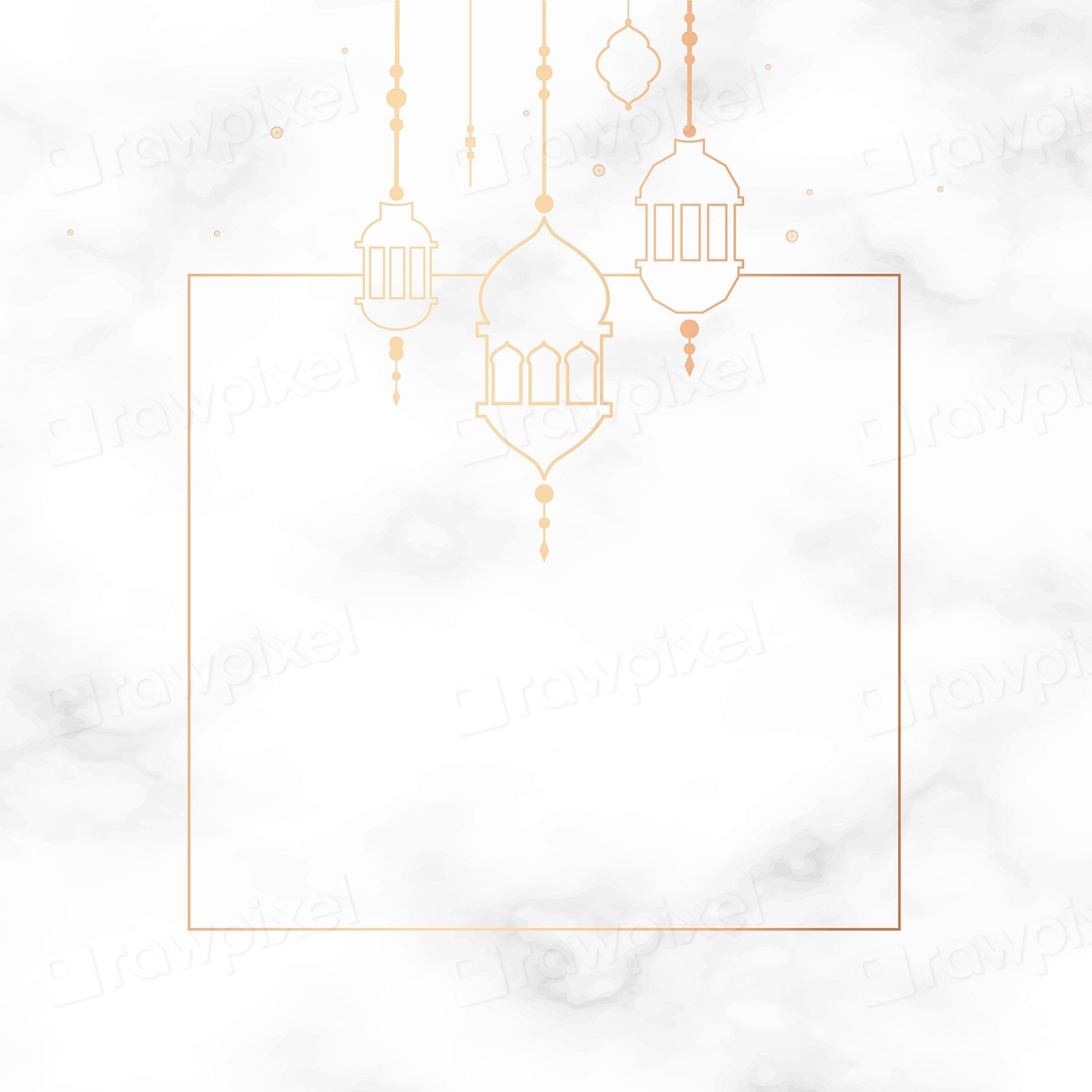 Ramadan Mubarak frame lantern vector | Premium Vector - rawpixel