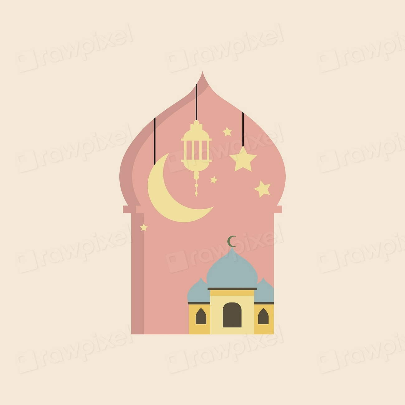 Beige Ramadan Mubarak and Islamic | Premium Photo - rawpixel