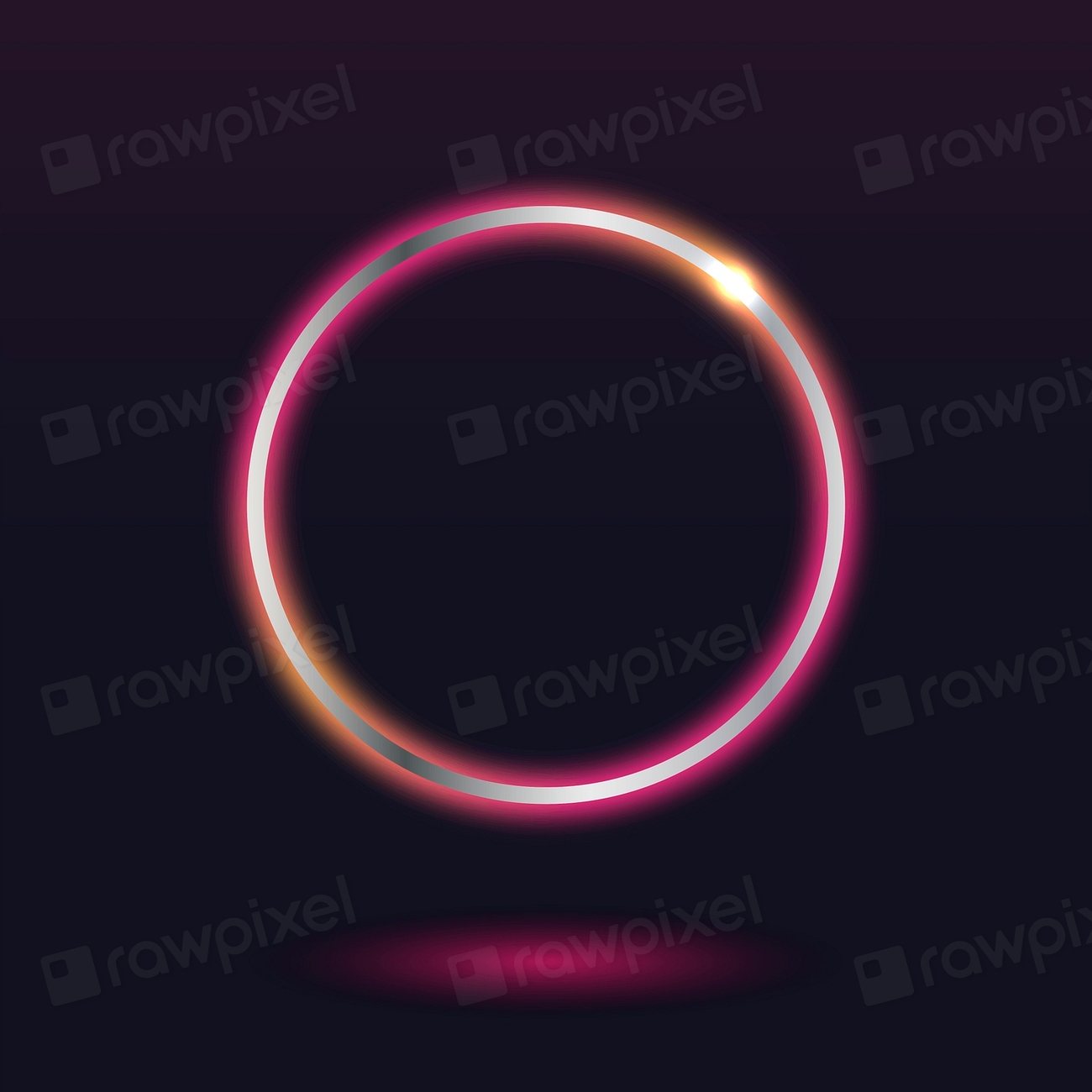 Retro neon round badge vector | Premium Vector - rawpixel