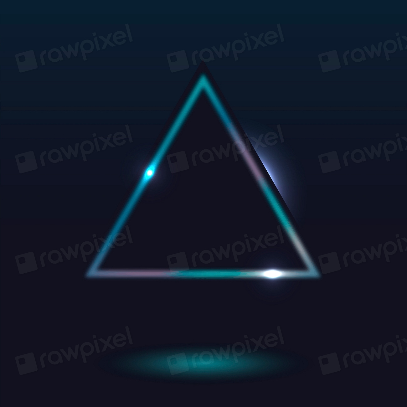 Retro neon triangle badge vector | Premium Vector - rawpixel