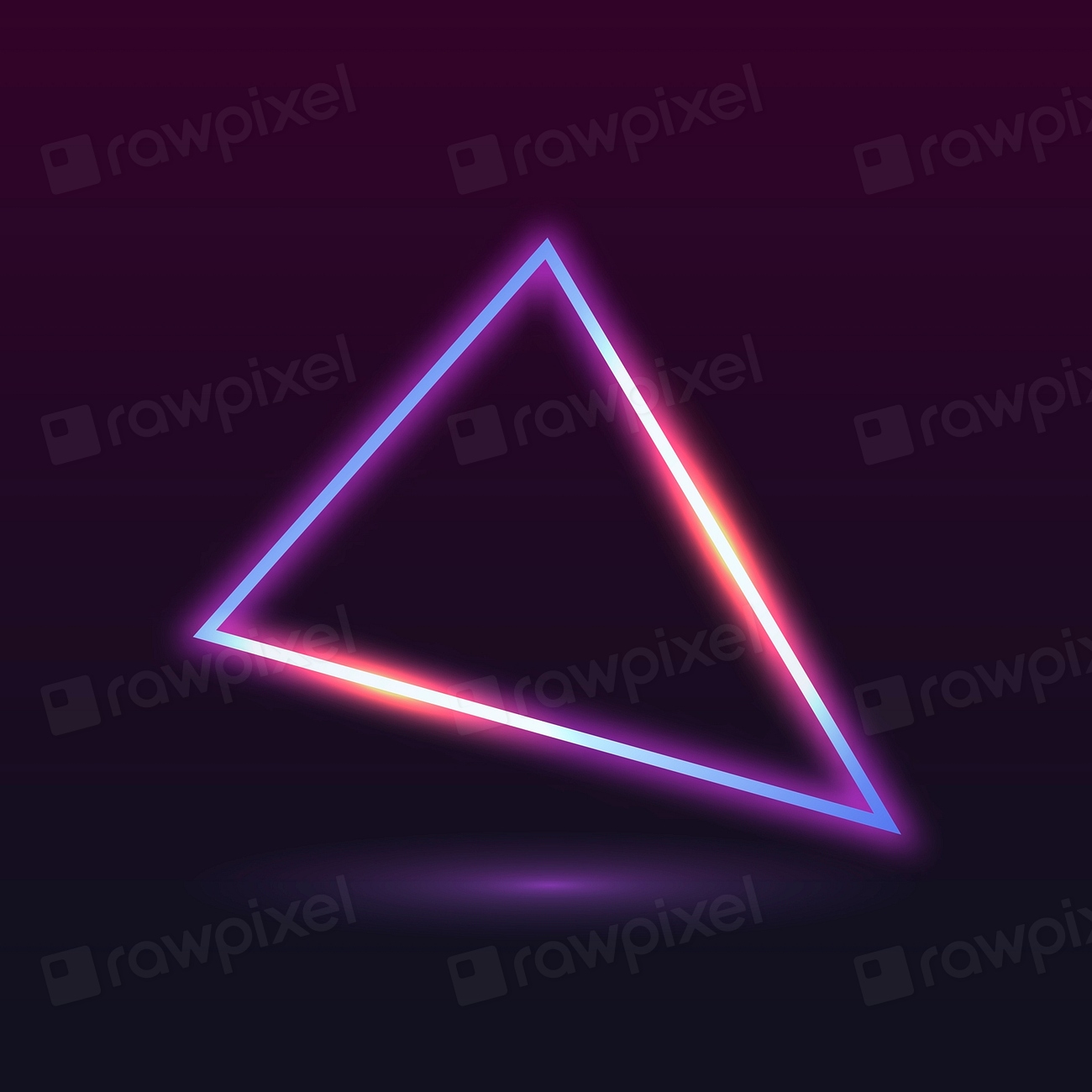 Retro neon triangle badge vector | Premium Vector - rawpixel