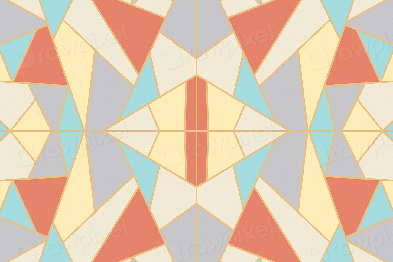 Abstract geometric mosaic background vector | Premium Vector - rawpixel