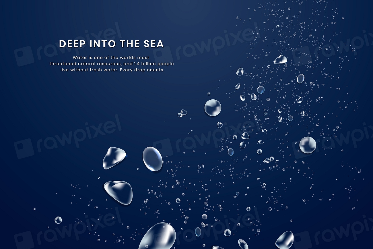 Air bubbles water background vector | Premium Vector - rawpixel