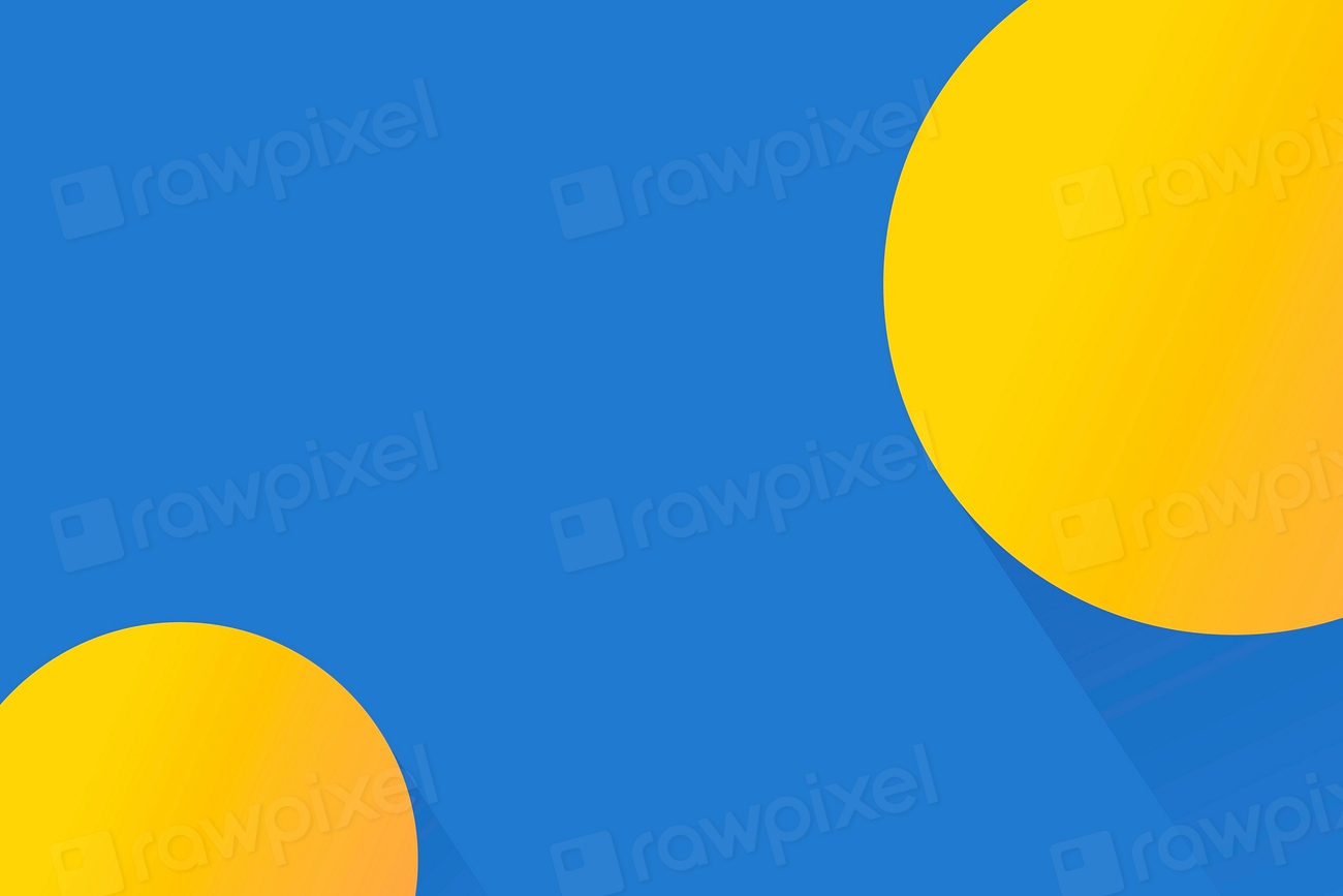 Round yellow and blue abstract | Premium Vector - rawpixel