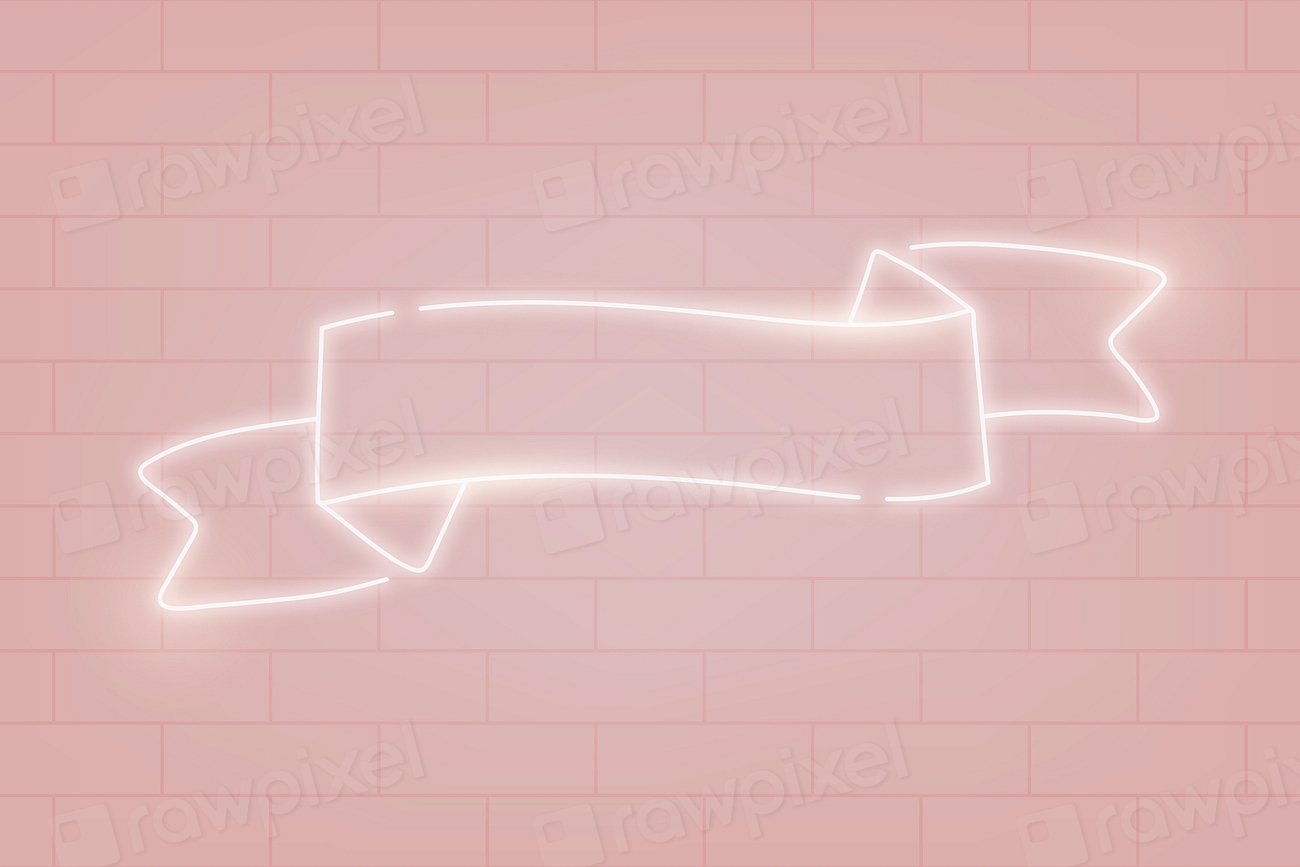 Neon banner pink background vector | Premium Vector - rawpixel