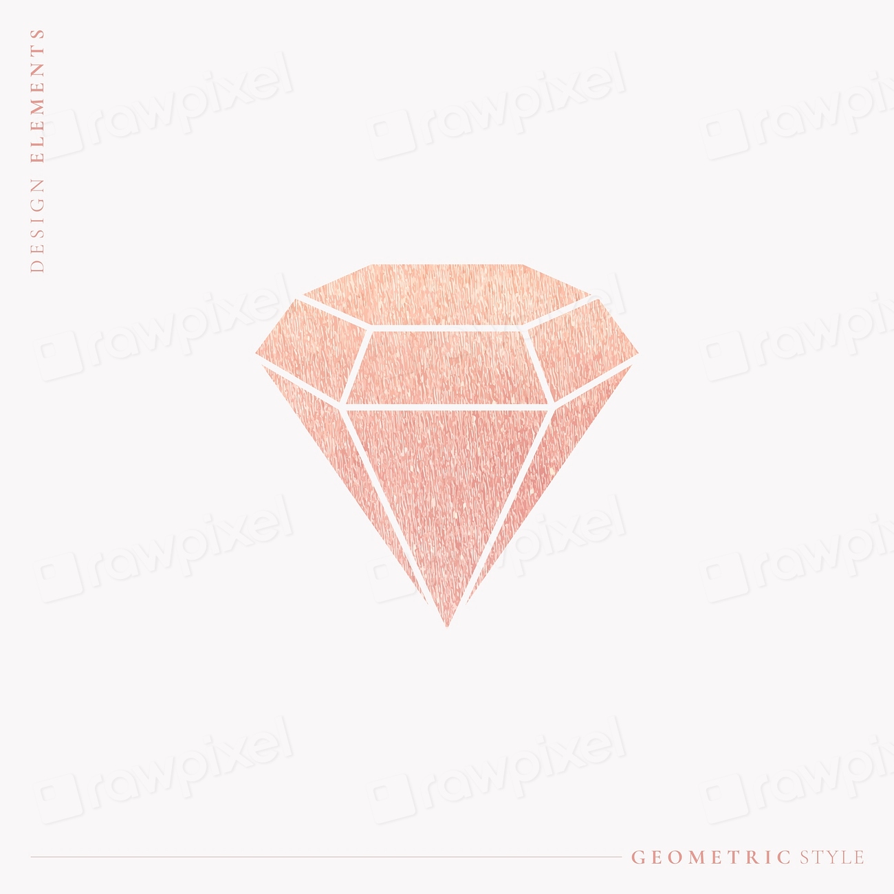 Pink geometric shimmering diamond design | Premium Vector - rawpixel