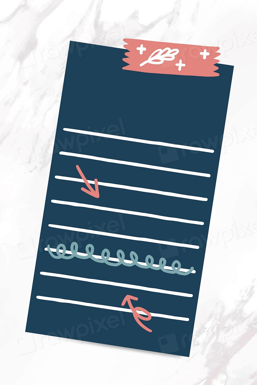 Sticky note doodle notepaper vector | Premium Vector - rawpixel