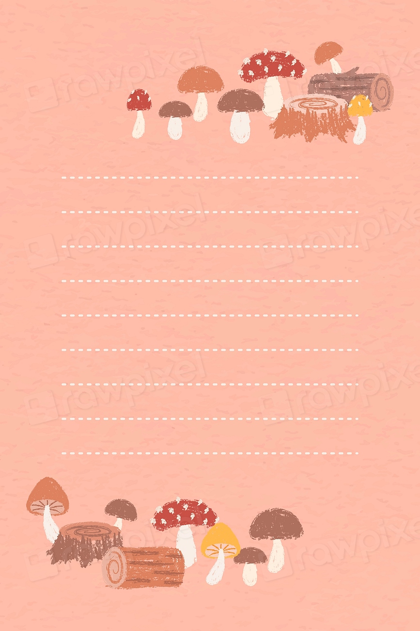 Autumn themed lined paper template | Premium Vector - rawpixel