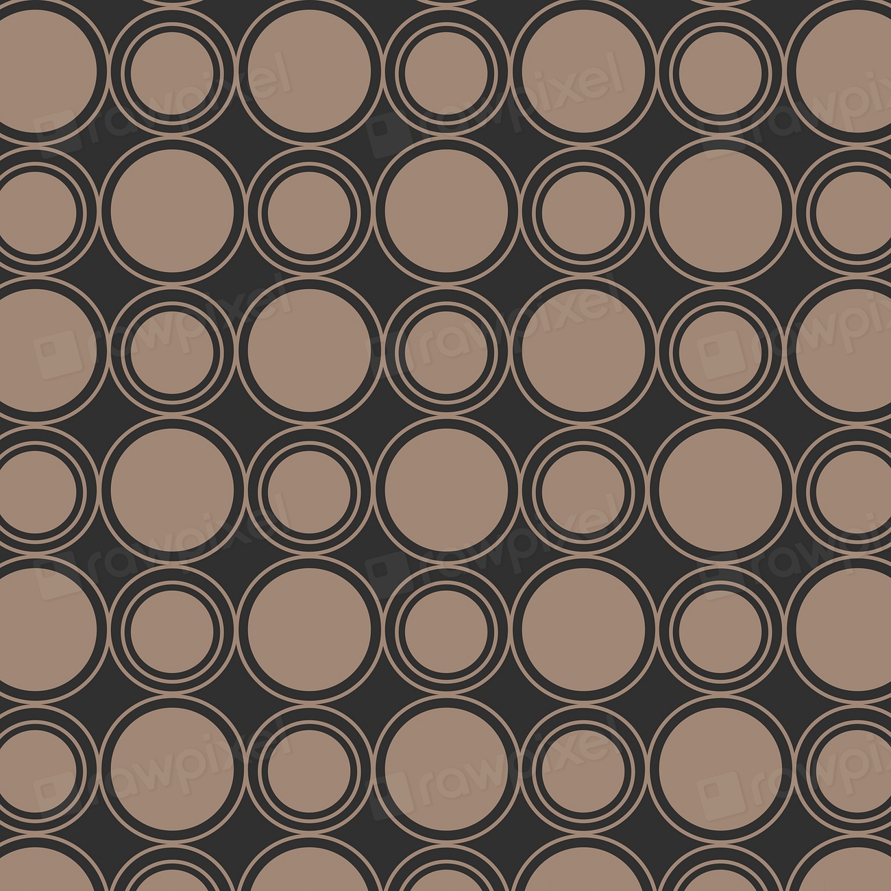 Seamless round geometric pattern vector | Premium Vector - rawpixel