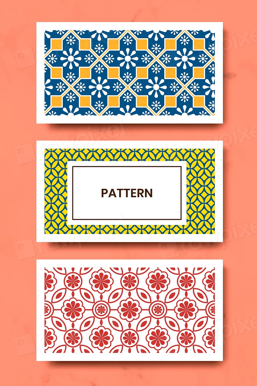 Indian seamless pattern banners vector | Premium Vector - rawpixel