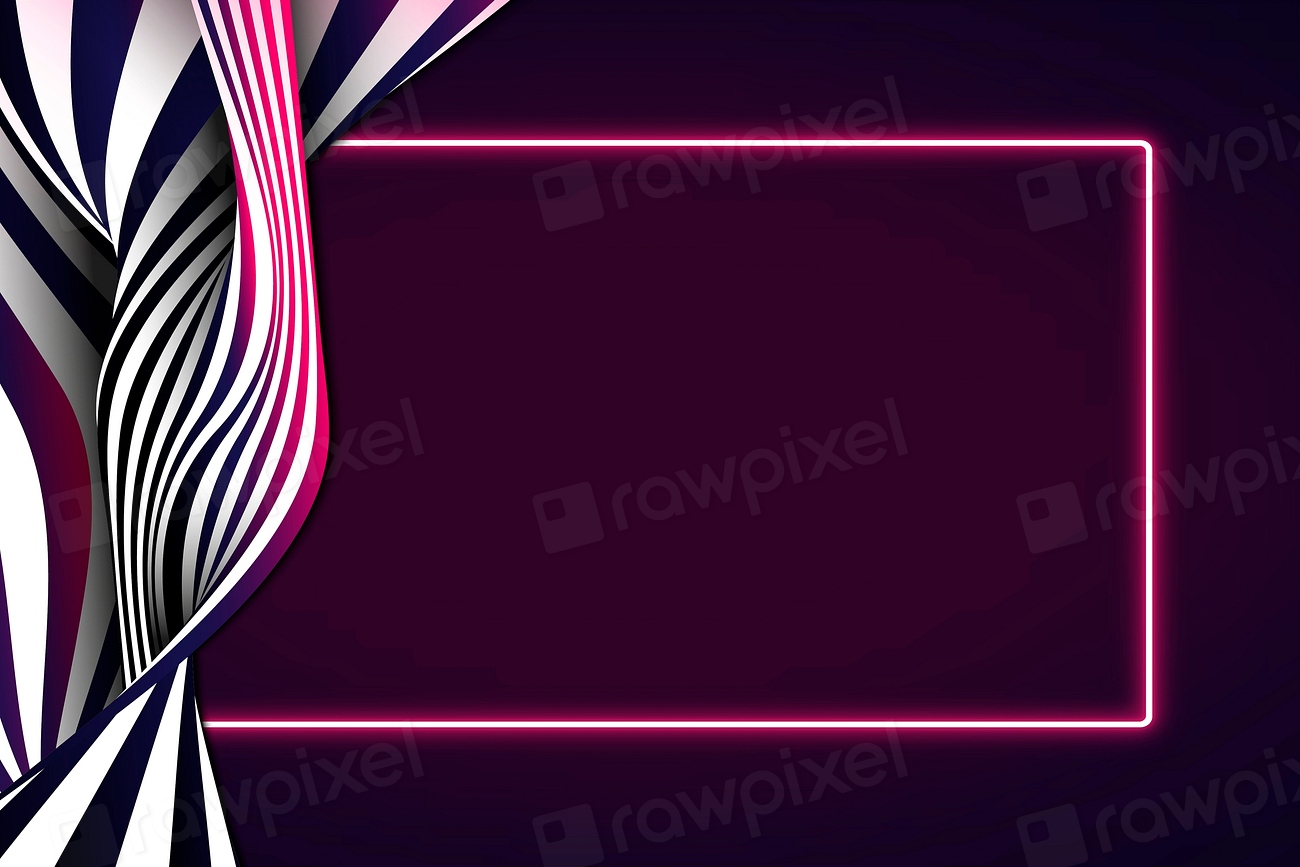 Red neon rectangle frame on an | Premium Vector - rawpixel