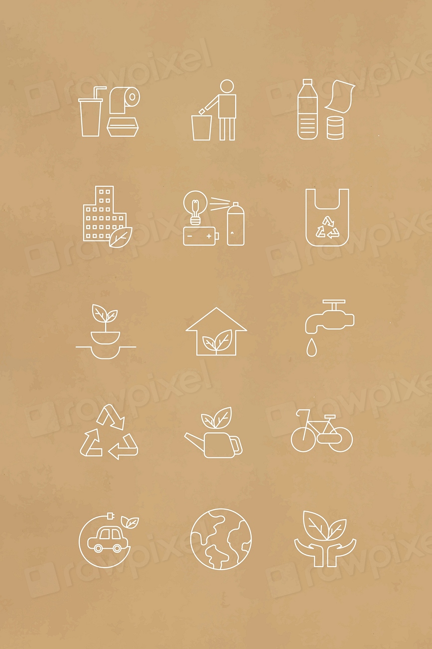 Environment icon design elements vector | Premium Vector - rawpixel