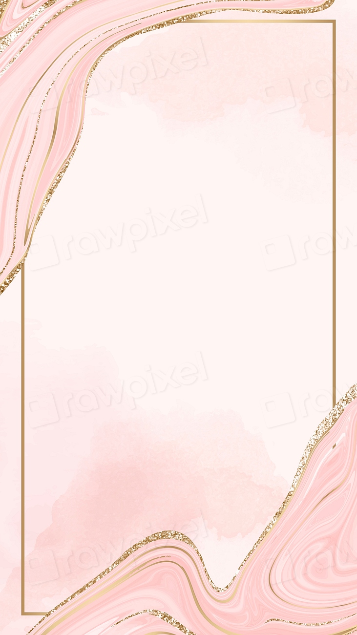 Gold frame on a pink | Premium Vector - rawpixel