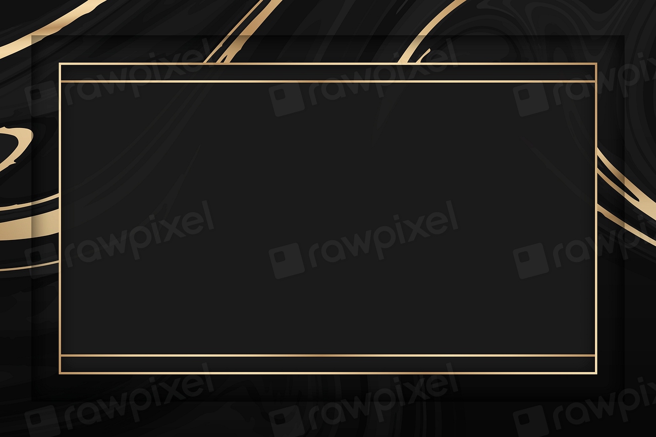 Rectangle gold frame black fluid | Premium Vector - rawpixel