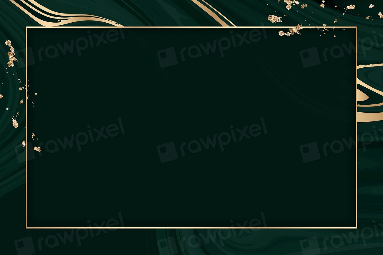 Rectangle gold frame on a black | Vector - rawpixel