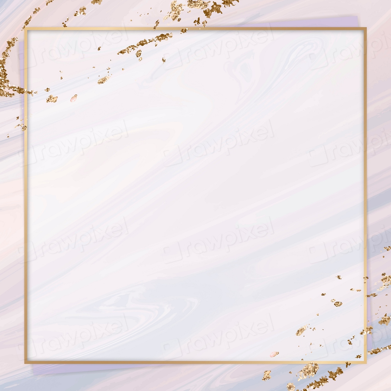 Square gold frame pink fluid | Premium Vector - rawpixel