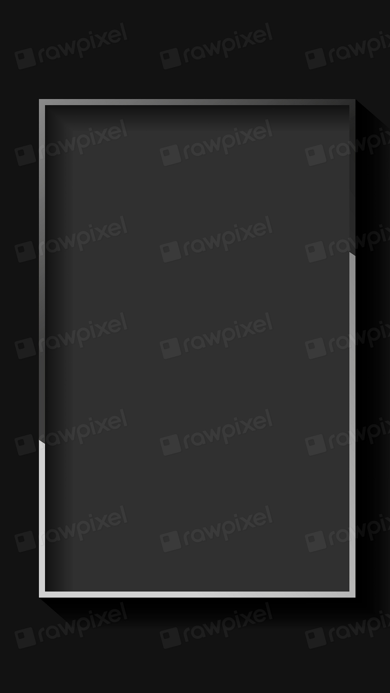 Blank rectangle black abstract frame | Premium Vector - rawpixel