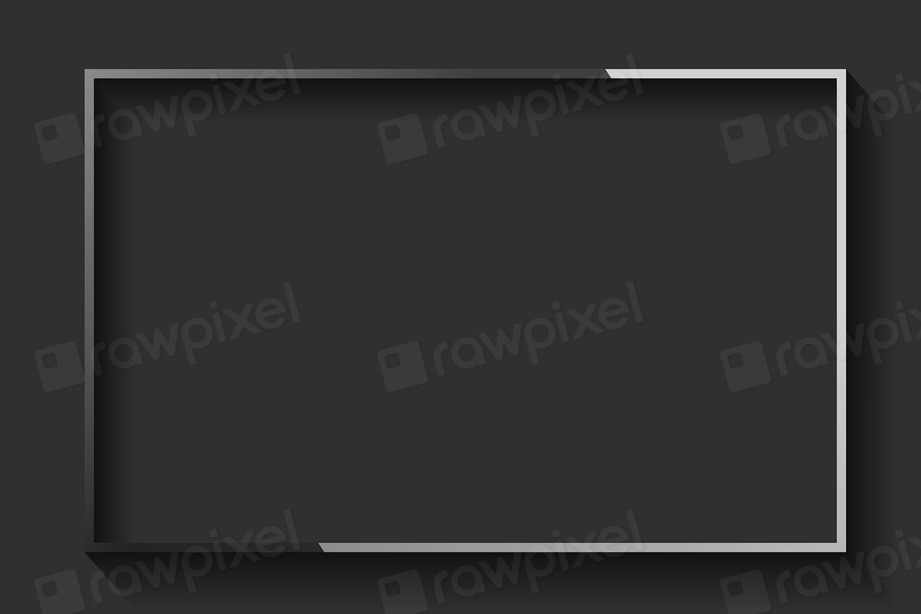 Blank rectangle black abstract frame | Premium Vector - rawpixel