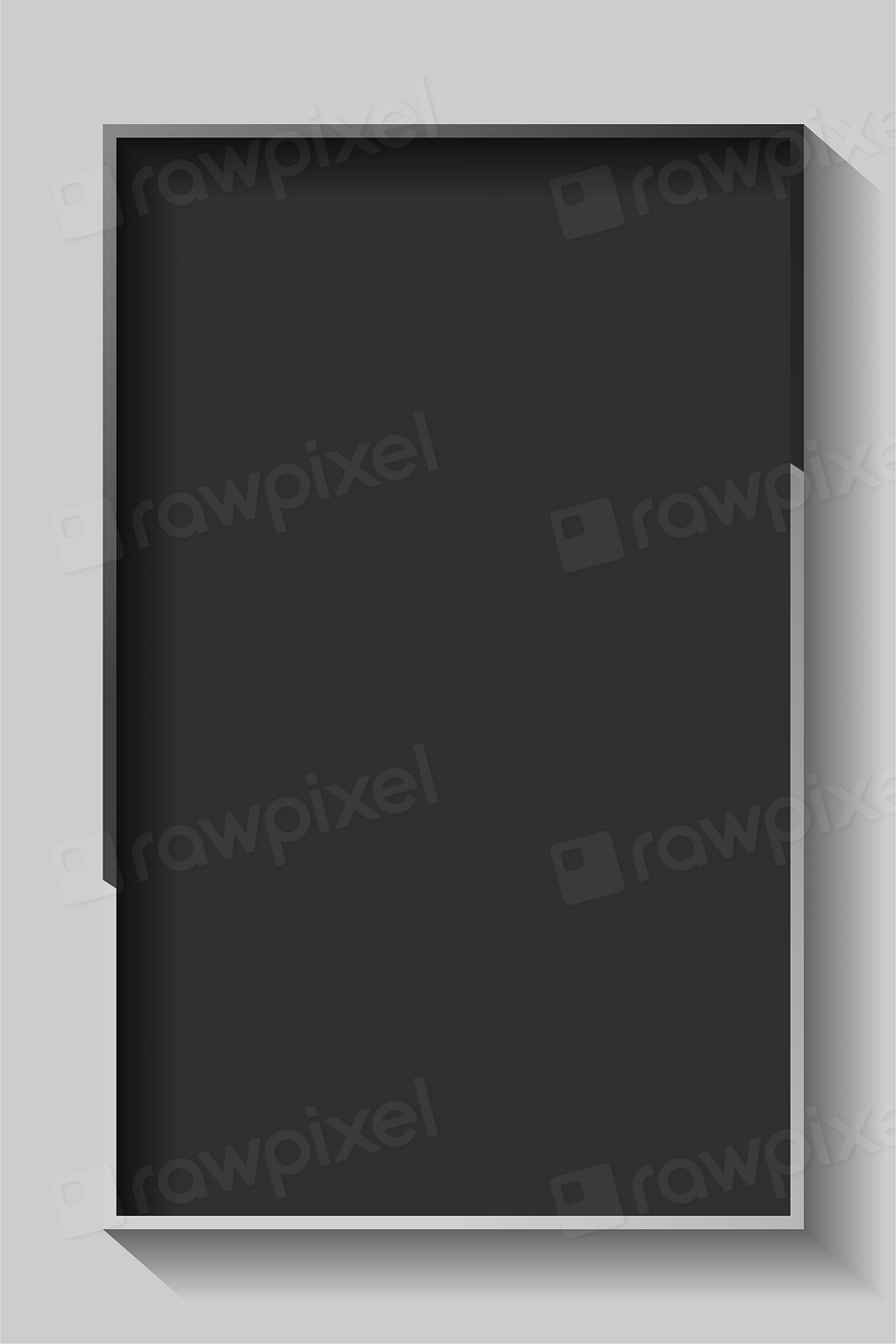 Blank rectangle black abstract frame | Premium Vector - rawpixel