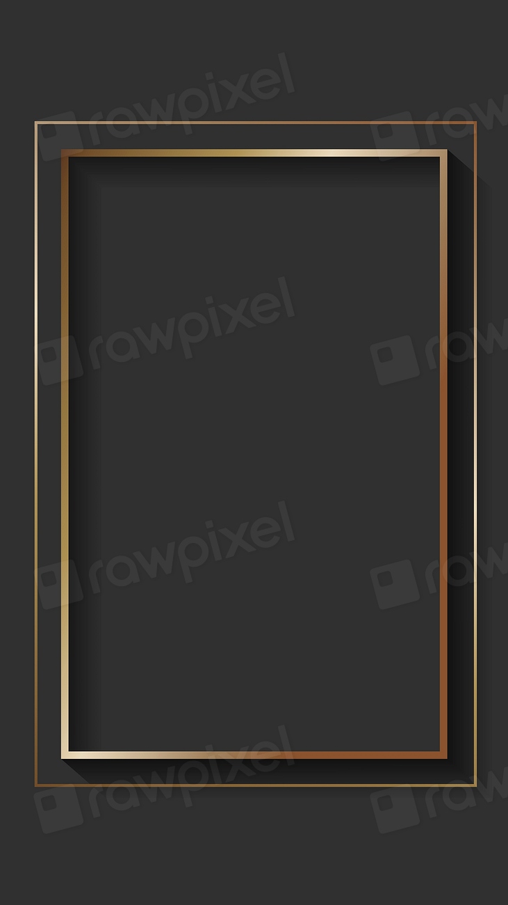 Blank rectangle black abstract frame | Premium Vector - rawpixel