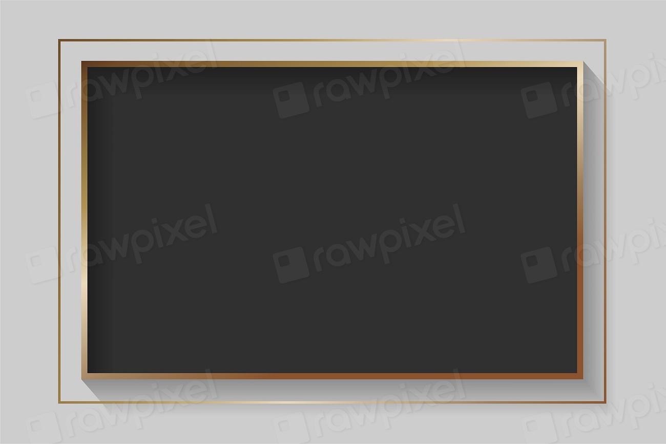 Blank rectangle black abstract frame | Premium Vector - rawpixel