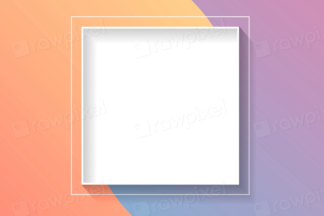 Blank square colorful abstract frame | Premium Vector - rawpixel