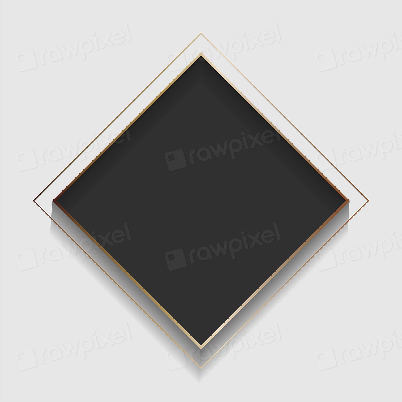 Blank square black abstract frame | Premium Vector - rawpixel