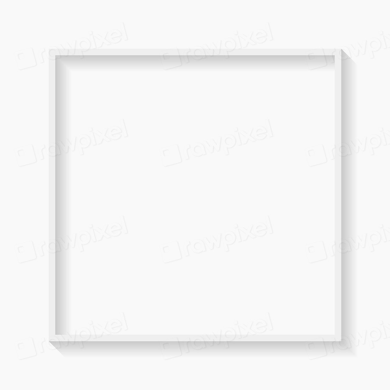 Square white frame background template | Premium Vector - rawpixel