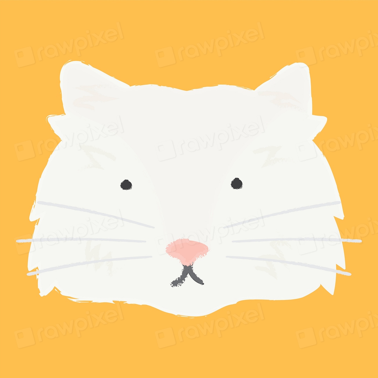 Illustration of a cat's head | Premium Vector Illustration - rawpixel