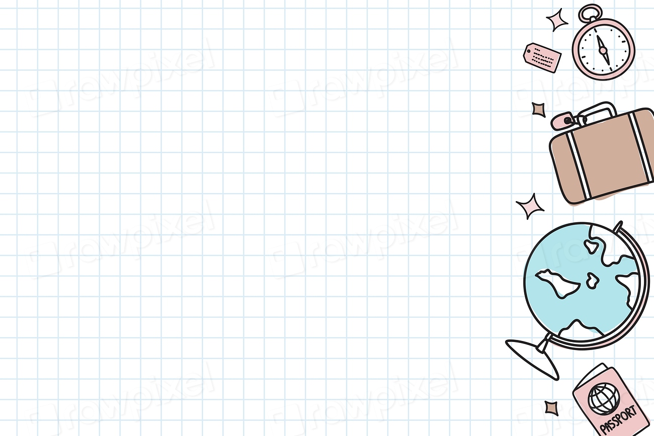 Hand drawn travel element background | Premium Vector - rawpixel