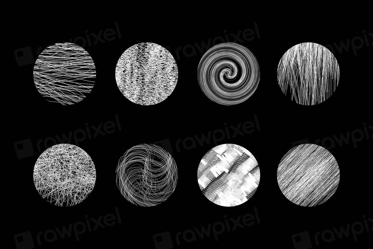 Black circular design collection vector | Premium Vector - rawpixel