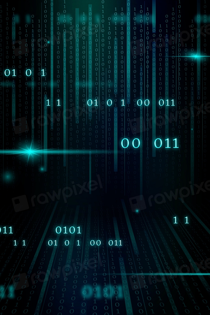 Stream binary code design vector | Premium Vector - rawpixel